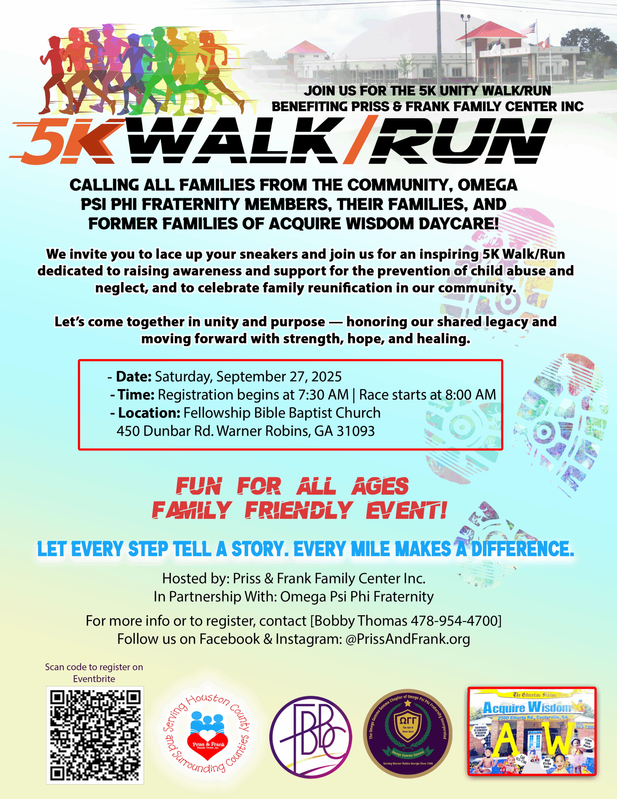 4th Annual 5K Unity Walk/Run Benefiting Priss and Frank Family Center ...